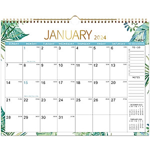 Wall Calendar 2023 - 12 Monthly Calendar 2023, Jan. 2023 - Dec. 2023, 2023 Calendar with Julian Date, 14.6" x 11.5",Twin-Wire Binding, Blank Block with Julian Dates, Perfect 2023 Wall Calendar for Organizing