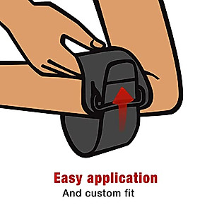 ACE Sport Tennis Elbow Strap, Adjustable, Black, 1/Pack