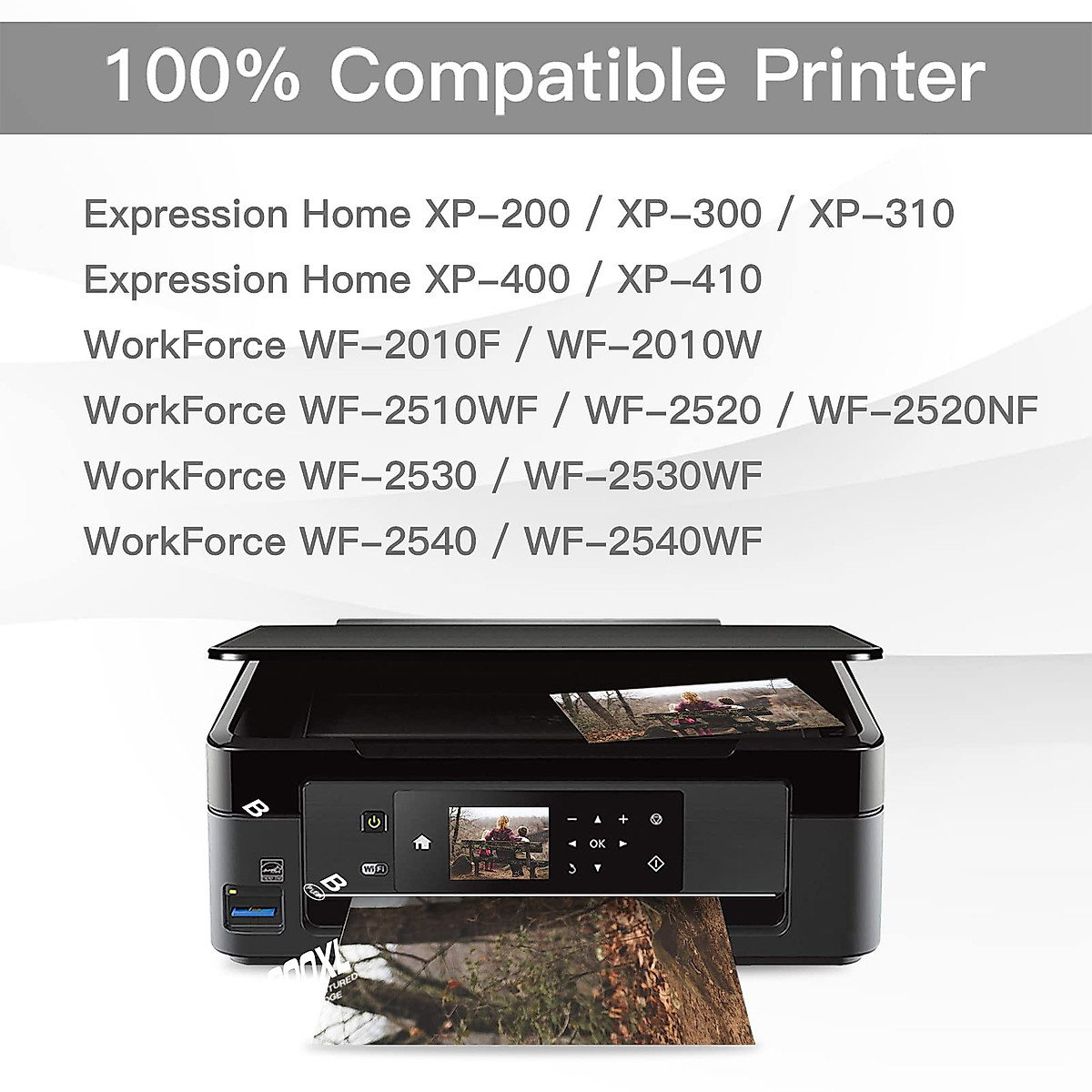 BeOne 200XL Ink Cartridges Replacement Remanufactured for Epson T200 T200XL to Use with Workforce WF-2520 WF-2530 WF-2540 Expression Home XP-200 XP-300 XP-310 XP-400 XP-410 (5-Pack; 2BK, 1C, 1M, 1Y)