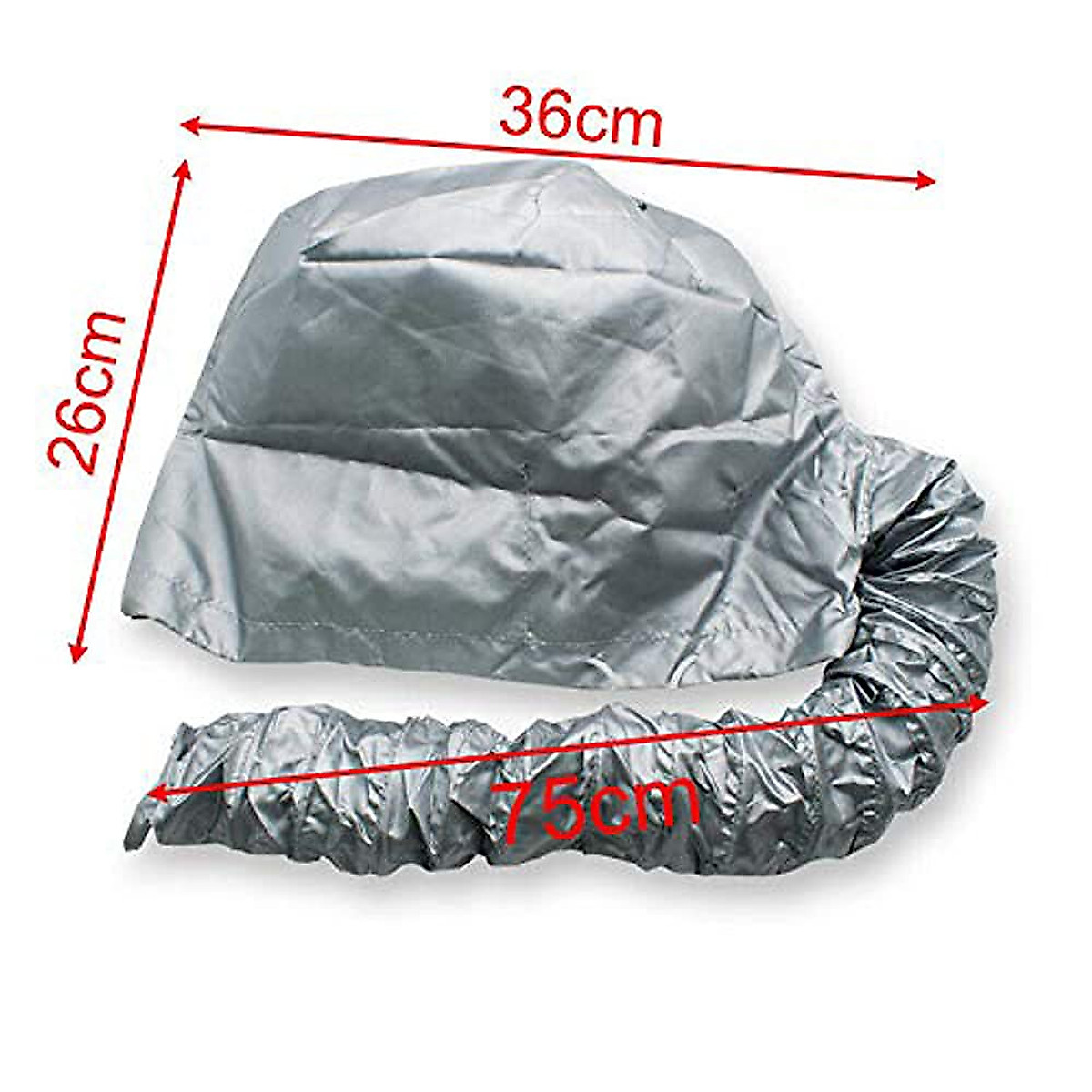 ZC Portable Soft Bonnet Hood Hair Blow Dryer Attachment - Adjustable Hooded Dryer, Portable Hair Salon Heat Cap for Drying,Styling,Curling and Deep Conditioning,Relax, Speeds Up Drying Time at Home