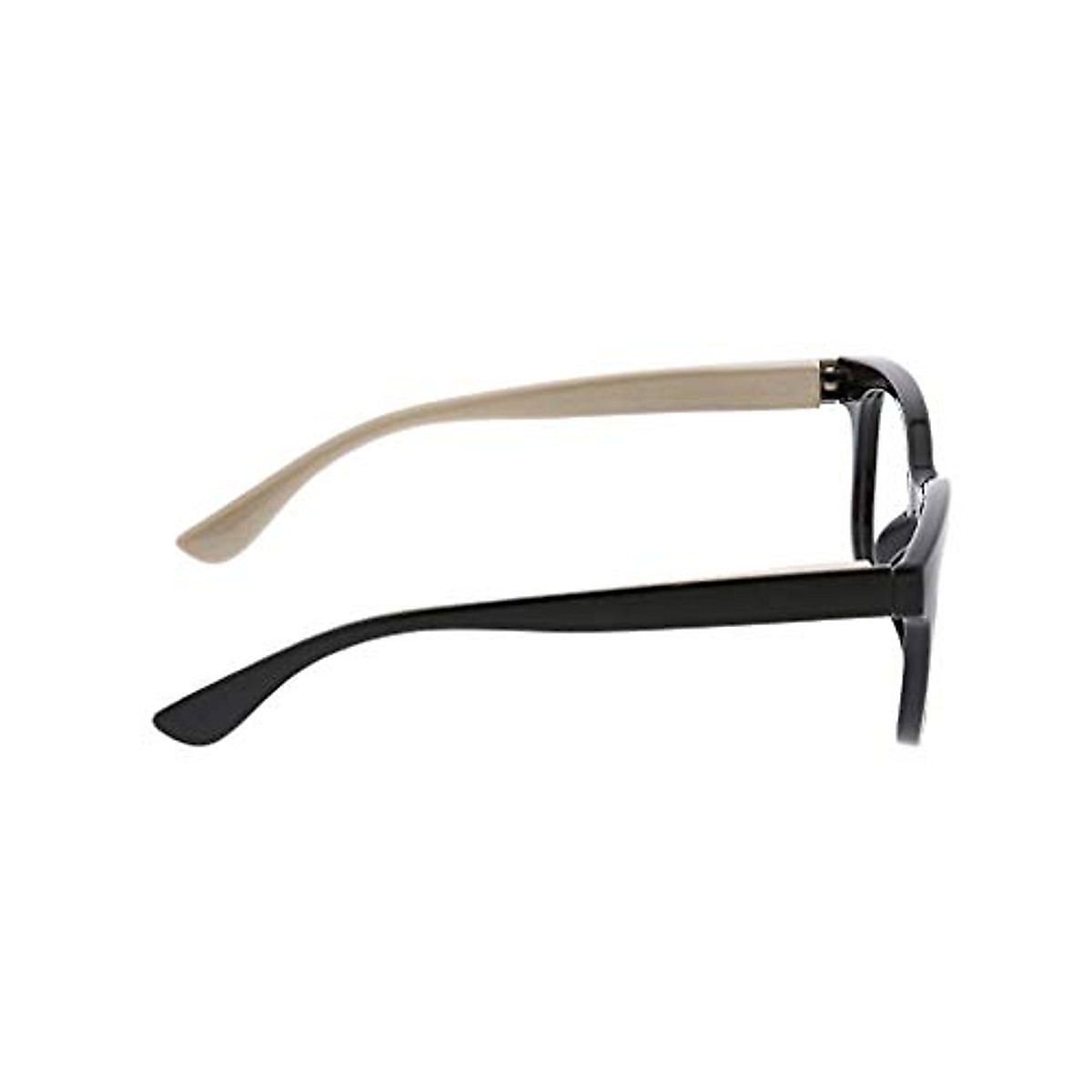 Peepers by PeeperSpecs Women's Grandview Soft Square Blue Light Blocking Reading Glasses, Black, 50 + 1.75