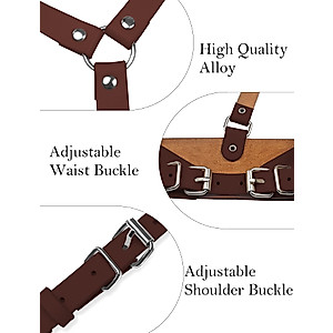 Leather Harness Belt Women Gothic Accessories Body Chain Belt Rave Halloween for Dresses