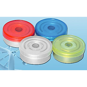 DIELLY 10 Pcs 10ml Glass Bottle,Sterile Transparent Vial,Seals Empty Vials, Lab Sample Vial, Empty Vials with Self Healing Injection Port,With Flip Off Aluminum Cap (10) A Packaging