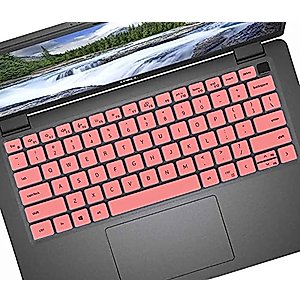 Keyboard Cover Skin for 14" Dell Latitude 7430 7420 7410 Notebook, Dell Latitude 7000 14 inch, Dell Latitude 5430 5431 5420 14"/Dell Latitude 7520 15.6"/Dell Latitude 9510 9520 9420 9430 Cover-Pink