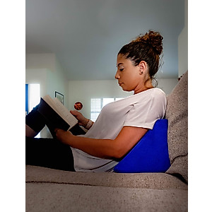 Bed Block Foot & Leg Elongation Pillow for Better Sleep | Elevation Support Foam Wedge Lifts The Sheets Around Your Feet | Increases Airflow While Removing Pressure 16 x 9.5 x 8.5 in Gray