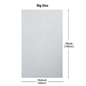 Caydo 39 by 25.6 Inch Aida Cloth 14 Count Classic Reserve Aida Fabric Big Size Cross Stitch Fabric for Embroidery Craft and Needlework（Gray）