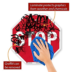 SmartSign "STOP" Sign | 12" 3M High Intensity Grade Reflective Aluminum