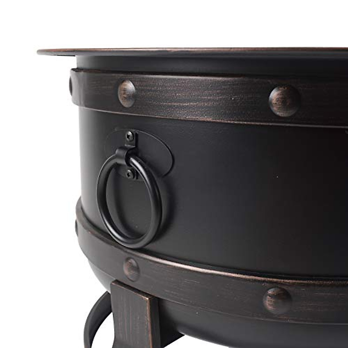 Pleasant Hearth OFW307R Killian fire Pit, Rubbed Bronze
