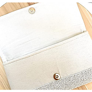 Generic BRIDE Clutch Purse, Gift For Bride, Seed Beaded Clutch Purse, Bridal Purse Clutch, White Beaded Wedding Clutch, Bride Gifts, Bridal Gifts