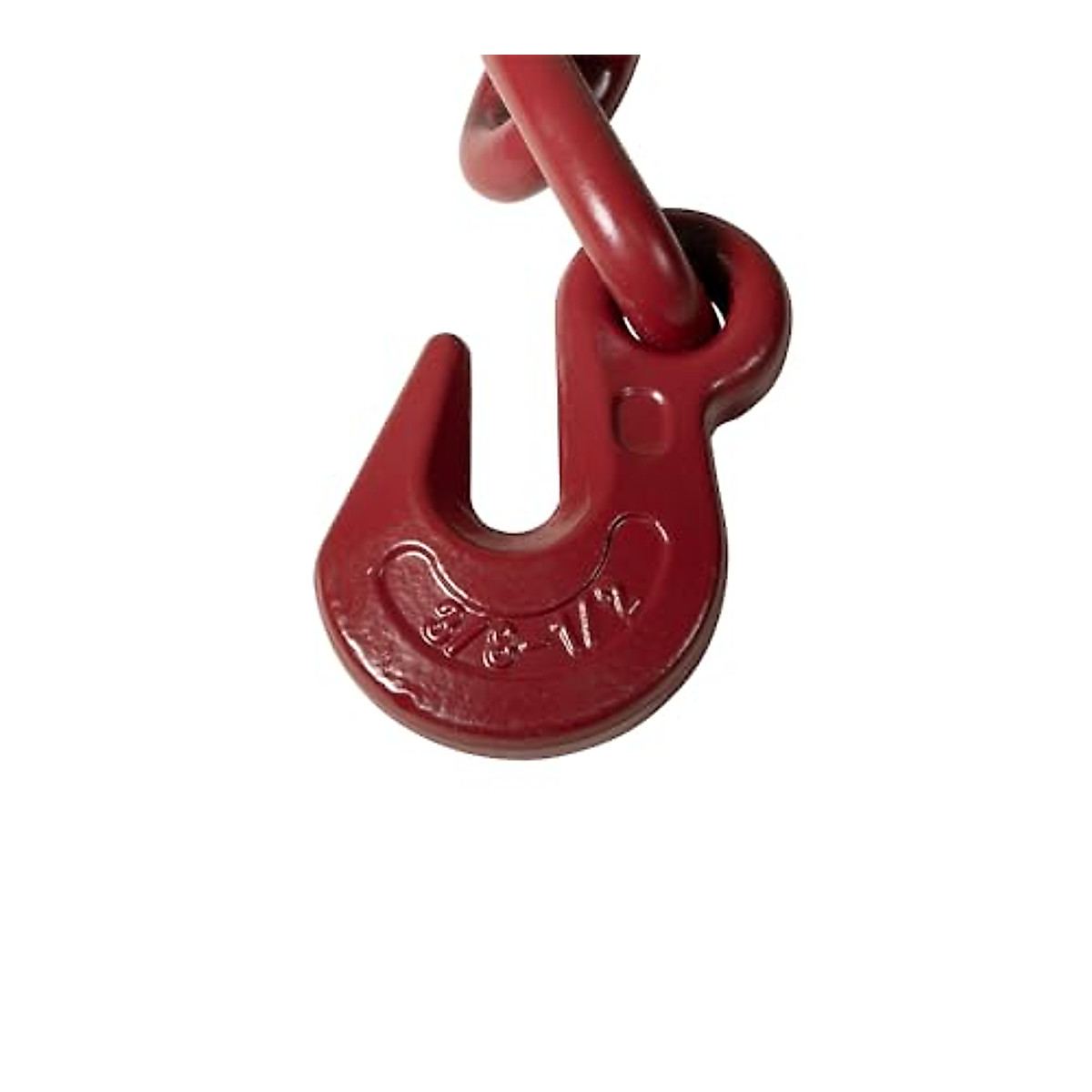 Mytee Products (4 Pack) 3/8"-1/2" Heavy Duty Ratchet Lever Load Binder w/Grab Hooks 9,200 Lbs Working Load Limit - Red | Tie Down Hauling Chain Binders for Flatbed Truck Trailer