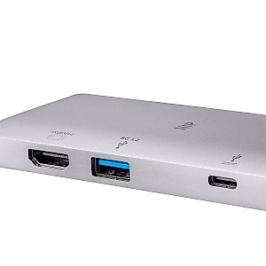 Monoprice USB-C to HDMI Adapter - Gigabit Ethernet, 3-Port USB 3.0, Card Reader, USB-C 100W, Power Delivery - Consul Series