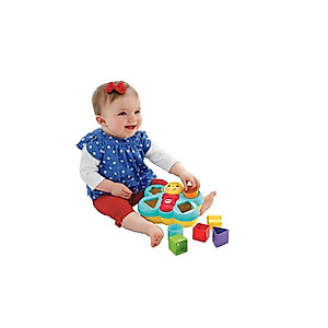 Fisher-Price Butterfly Shape Sorter, baby blocks activity toy for ages 6 months and older