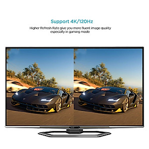 8K HDMI Cable 10ft KEYMOX HDMI 2.1 Cable, 48Gbps Ultra HD High Speed, Support 4K@120Hz & 8K@60Hz, Dynamic HDR,eARC/Ethernet, Compatible with Apple TV,Nintendo Switch,Roku,Xbox Series X/S,PS5,Blu-ray