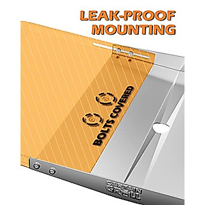 Grease Tray with Catch Pan - Universal Drip Pan for 4/5 Burner Gas Grill Models from Dyna Glo, Nexgrill, Expert Grill, Kenmore, BHG and More - Stainless Steel Grill Replacement Parts(24"-30")