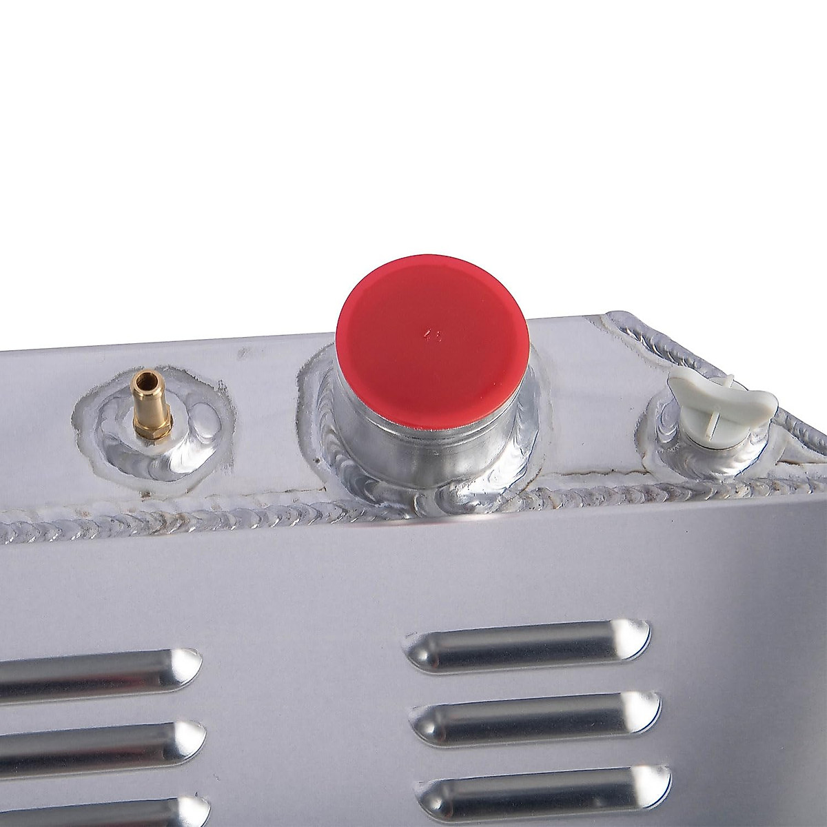 HonorPower 3 Row Core Aluminum Radiator for 1966-1979 Ford Bronco F100 F150 F250 F350 F500 Pickup Truck L6 V8 Engines All AA5052 Aluminum Radiador + 2 X 12 Fan W/Shroud & Relay