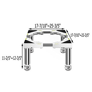 Refrigerator Base Moisture Proof Dishwasher holder stand with Adjustable 4/8/12 legs Height 9.8" Air Conditioner Base ice maker High Rack furniture (Not suitable for washing machines)