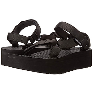 Teva Women's Flatform Universal Black 9 M