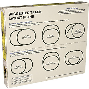 Bachmann Trains - Snap-Fit E-Z TRACK LAYOUT EXPANDER SET - STEEL ALLOY Rail With Black Roadbed - HO Scale