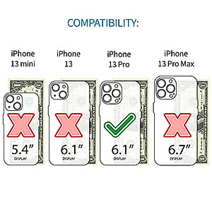 Dockem Wallet Case for iPhone 13 Pro with Built-in Metal Plate for Magnetic Mounting & 2 Credit Card Holder Pockets: Exec M2, Premium Synthetic Leather (6.1" iPhone 13 Pro, Navy Blue)