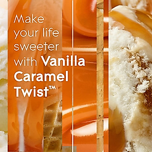 Glade PlugIns Refills Air Freshener, Scented and Essential Oils for Home and Bathroom, Vanilla Caramel Twist, 3.35 Fl Oz, 5 Count