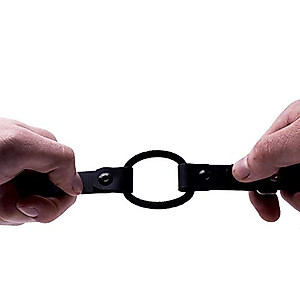 Educator Quick Snap Bungee Dog Collar, Biothane, Waterproof, Odorproof, Easy Connect and Disconnect Clasp and D Ring with Comfort Bungee Loop, Adjustable for Custom Fit, 3/4-Inch, Black