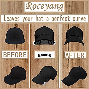 Hat Brim Bender Tool Curving Hat, Hat Bill Bender Curved Shaper for Caps, Black and White, Ideal Gifts