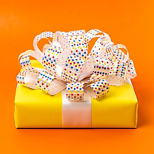 MAYPLUSS 8" Gift Bow, 1 Bows, Rose Gold, Perfect for Birthday, Holiday, Party Favors Decorations