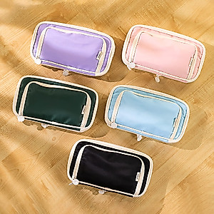 Big Capacity Pencil Cases Multi Compartment Pencil case Pencil Pouch Aesthetic Large for Girls Women, Portable Pencil case with Handle, Stationery Organizer Pen Bag with Zipper for College School Office