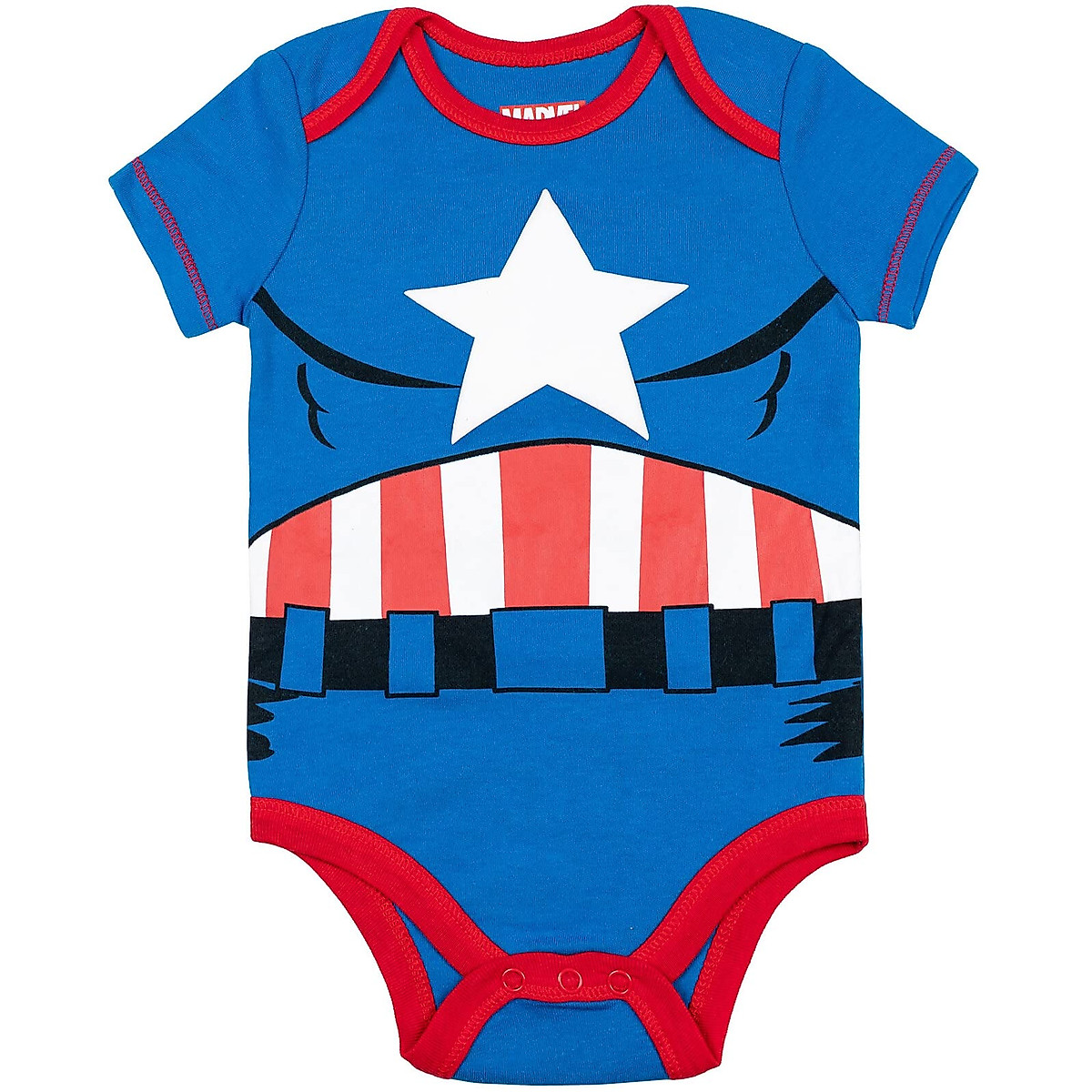 Marvel Baby Boys' 5 Pack Bodysuits - The Hulk, Spiderman, Iron Man and Captain America Multi 3-6 Months