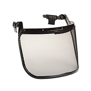 Fibre-Metal Hard Hat FS03 Black Metal Forestry Screen Visor, Large, 1 Count (Pack of 1)