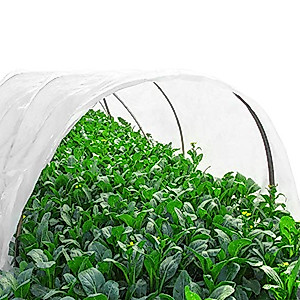 AQUEENLY Plant Covers Freeze Protection 1.33oz Heavy Duty Frost Cloth Plant Freeze Protection Frost Blankets for Outdoor Plants Frost Protection and Sun Protection, 8FT X 24FT