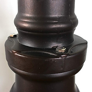 MODEBHD 200cm 3-Heads Continental Glass Column Lamp Modern Simple Waterproof Lawn Lantern Garden Street Lights Post Pillar Fence Garden Lamp Bollard Lamp Outdoor Table Desk Lamp Floor Lamp