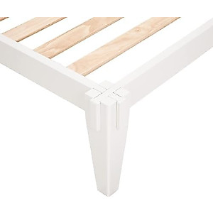 Chalipa Basic Bed Frame Without headboard - Ivory White - Queen