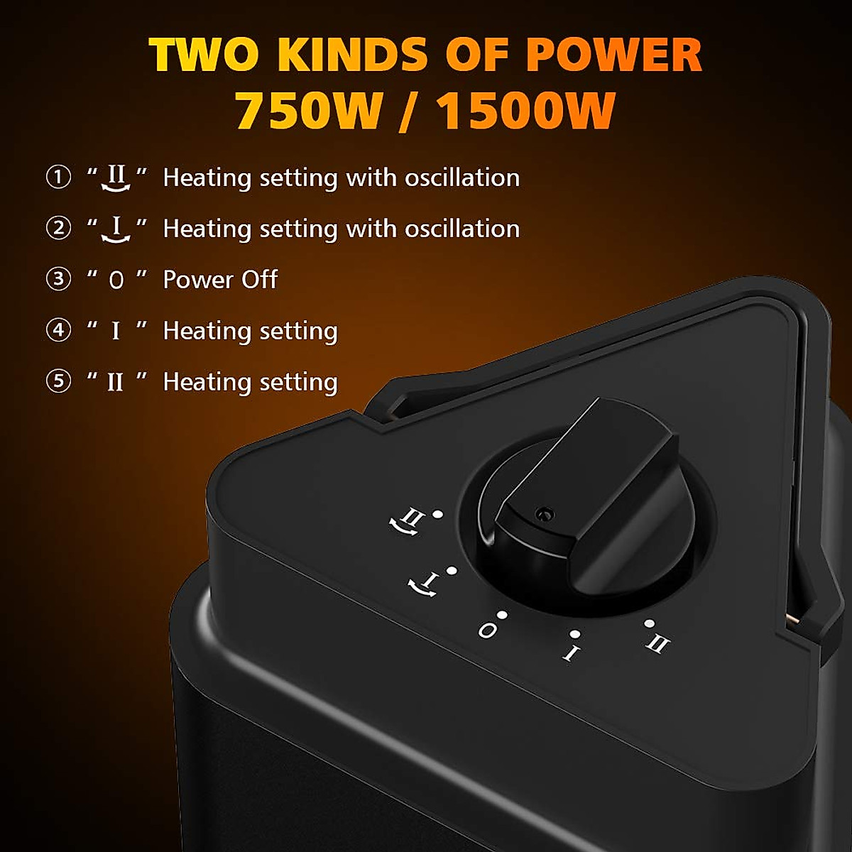 Electric Patio Heater, 1500W Outdoor Infrared Standing Heater with 90° Wide Oscillation, V0 Flame Retardant Material, Super Quiet Space Tower Heater, Ideal for Terrace Balcony Courtyard