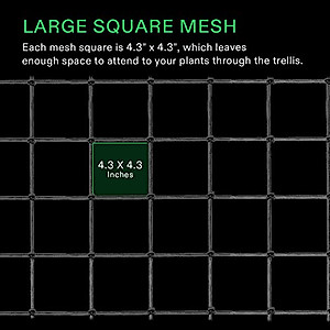 VIVOSUN 1-Pack 3x4FT Elastic Trellis Netting with Hooks for Grow Tents