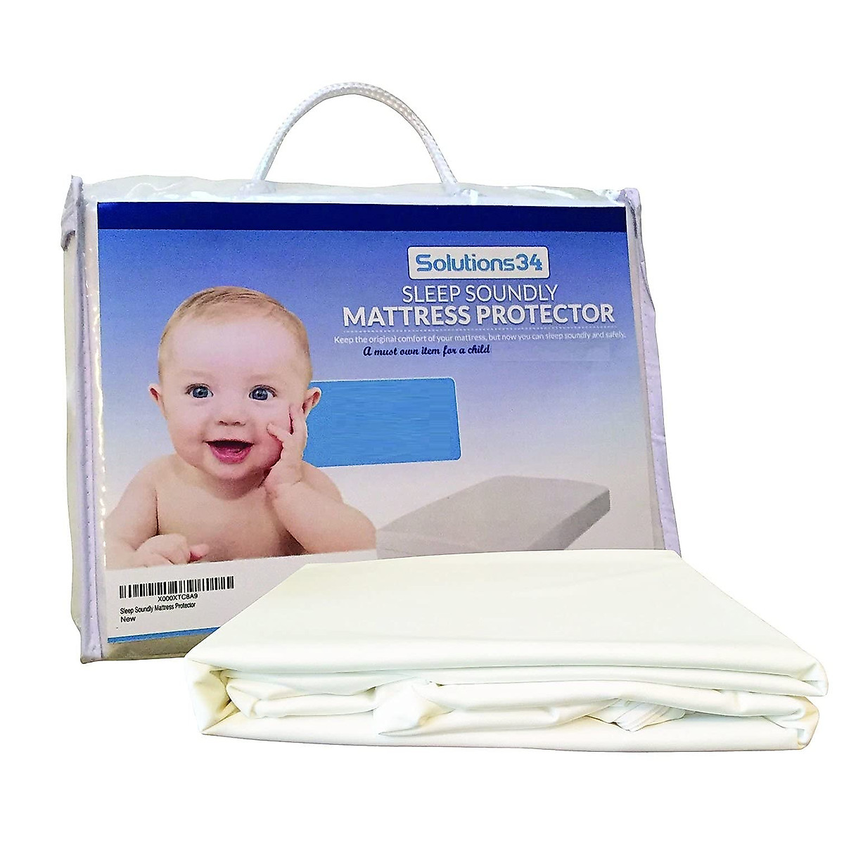 Tymedration Waterproof Crib Mattress Protector, 1 Count, Zippered Encasement, Machine Washable, Breathable Fabric