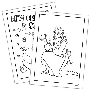 Disney Princess Paintbox Coloring and Activity Book with 16 Paints, Bendon 42350, 7.75 x 10.75