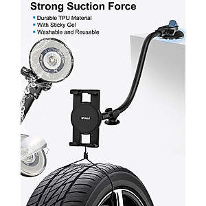 woleyi Tablet Holder for Car Dashboard Windshield [Gooseneck Long Arm] Suction Cup iPad Holder for Car, Car Tablet Mount Compatible with iPad Pro Air Mini, Galaxy Tabs, Cell Phones, 4.7-13" Devices