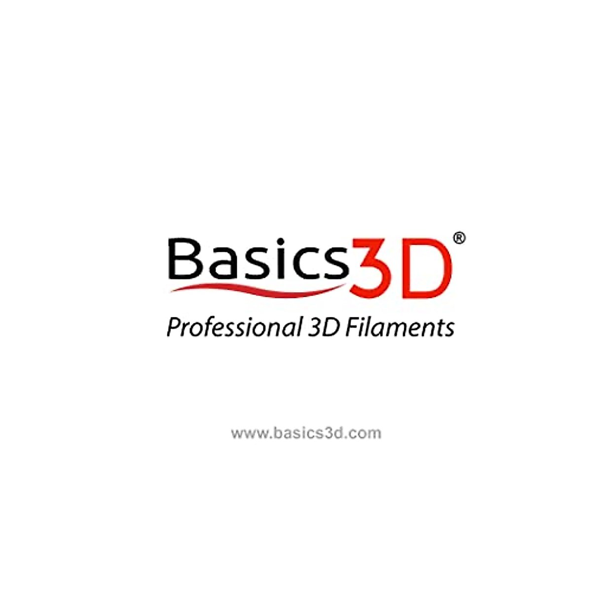 Basics 3D Professional 3D Printer Filament, Black, PLA Bioplastic Composite, 1.75mm, 1.0 Kg, Filament Compatible with Prusa, Creality, FlashForge and Most FDM Printers, Made in USA