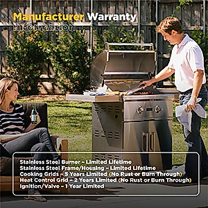 Coyote C-Series 28-in. Propane Gas Grill, 2-Burner Freestanding Grill, 40,000 BTUs  - C1C28LP-FS