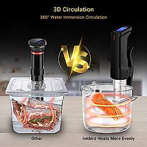 Inkbird WIFI Sous Vide Precision Cooker & 44PCS Electric Vacuum Sealer Sous Vide Kits|Recipes on APP and 1000W Sous Vide Machine| Sous Vide Starter Kits with 30PCS Sous Vide Bags Electric Pump Clips