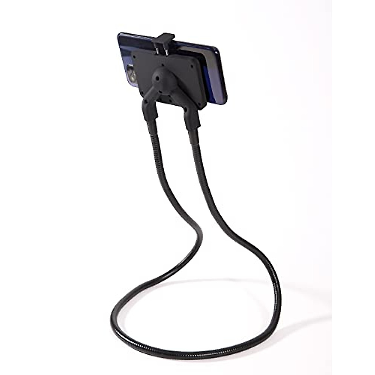 Jinbury Cell Phone Holder,Lazy Bracket,Hanging on Neck Cell Phone Stand,DIY Free Flexible Mount Stand with Multiple Function,Black