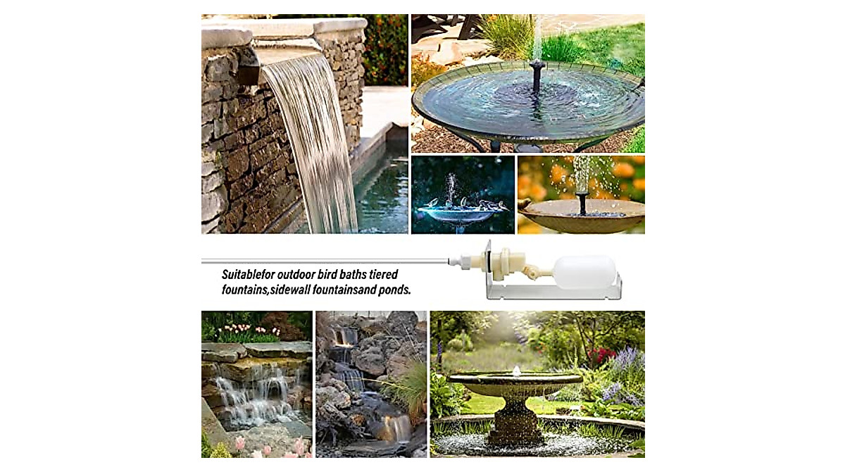 Auto Fill Water Level Kit for Fountains & Aquariums