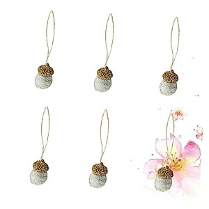 Nativity Ornaments 6 1 Hanging Pinecone Christmas Tree Pine Cone Wool Felt Pendant Wool Felt Ball DIY Charm Pendant Wool Felt Decorations Felt Ball Grey Xmas Hanging Decor