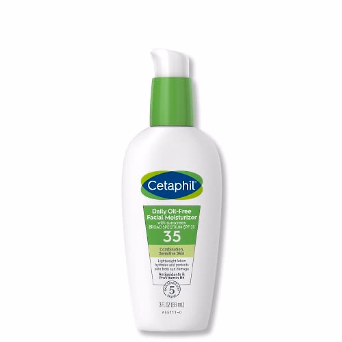 Cetaphil Face Moisturizer, Daily Oil Free Facial Moisturizer with SPF 35, For Dry or Oily Combination Sensitive Skin, Fragrance Free Face Lotion