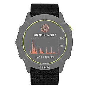 Abanen Hook and Loop Quick Dry Watch Band for Fenix 6/5/7/EPIX 2, 22mm Woven Nylon Ultralight Sport Wristband Strap for Garmin Fenix 6 Pro/Sapphire,Instinct,Forerunner 955 (Black Green)