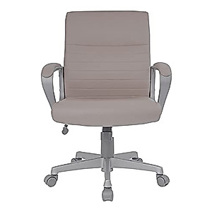 STAPLES Tervina Luxura Mid-Back Manager Chair, Taupe (56905)