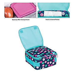 Class Collections Backpack and Lunchbox Set (Blue Polka Dot)