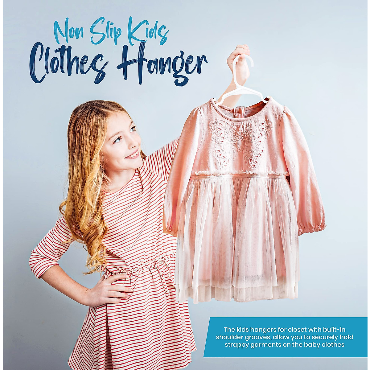 Utopia Home 60 Pack Kids Hangers - 11. 5 Inch Plastic Baby Hangers for Closet - Childrens Hangers for Clothes & Infant Hangers for Closet - Ideal for Everyday Standard Use (White)