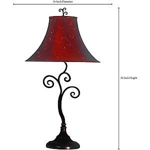 Kenroy Home 31380BRZ Richardson Table Lamps, Large, Bronze